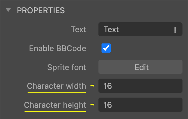How Do I Get The Character Size For A Sprite Font Object Using