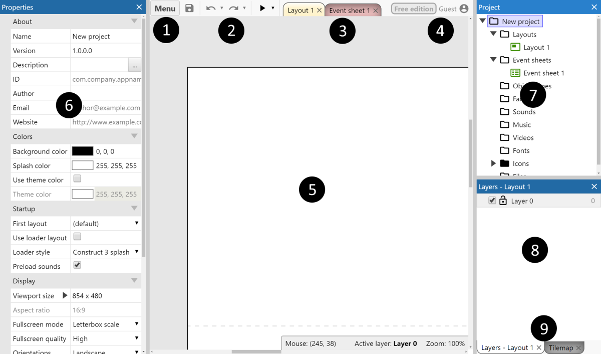 Construct S Interface Construct 3 Documentation