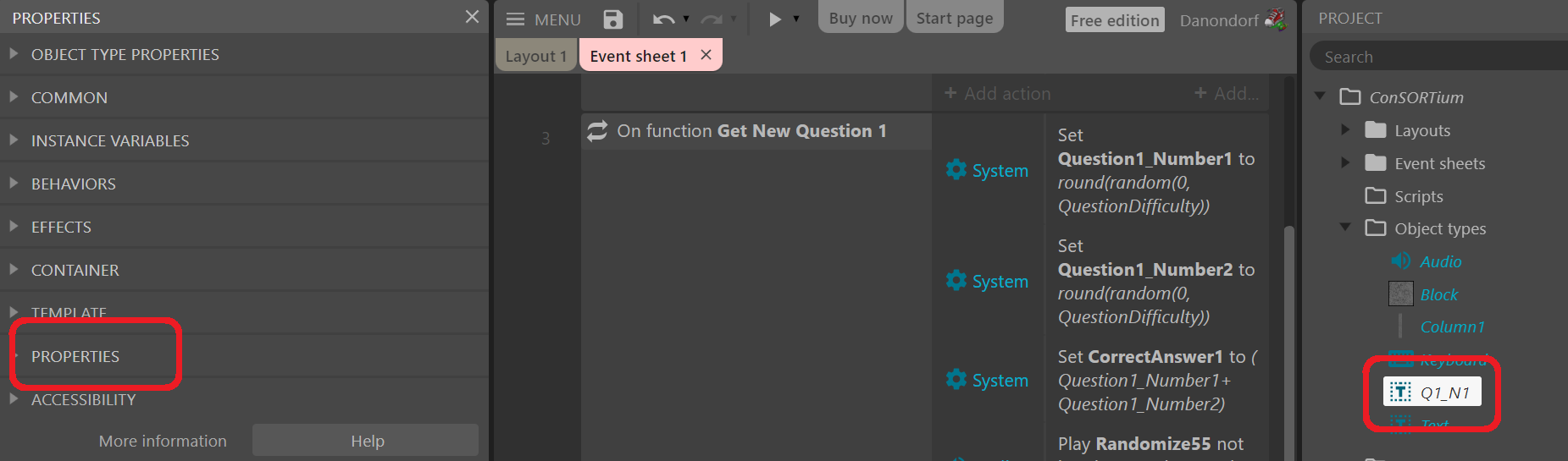 Text Object Not Displaying Text Properties Section