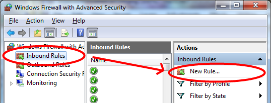 Step 2: Set up the firewall - How to preview on a local network