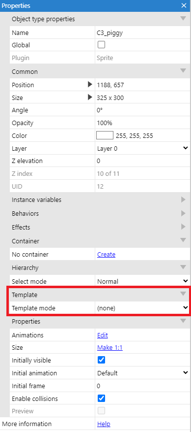 Templates - Construct 3 Documentation