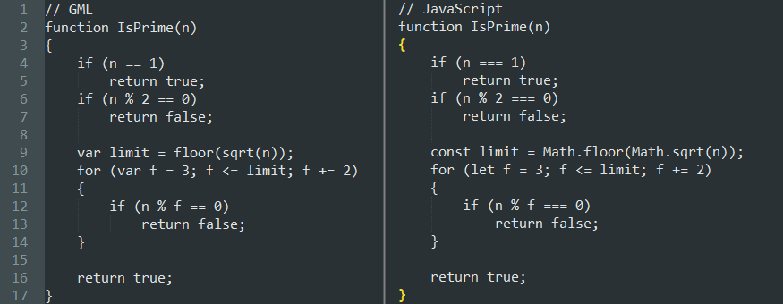 How Javascript beats GameMaker Language (GML)
