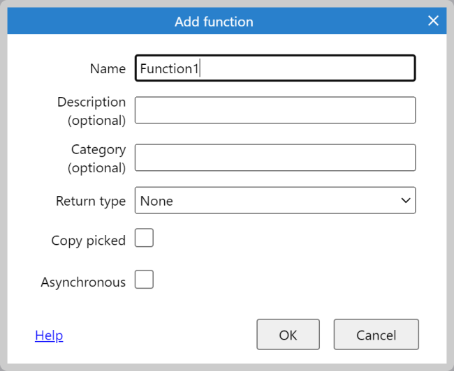 Add/edit function dialog - Construct 3 Documentation