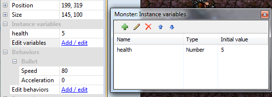 Instance variables - Beginner's guide to Construct 2
