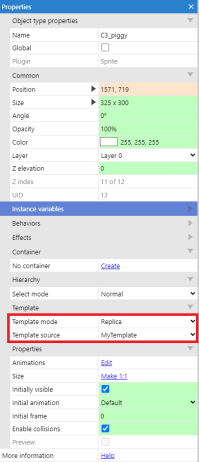 Templates - Construct 3 Documentation