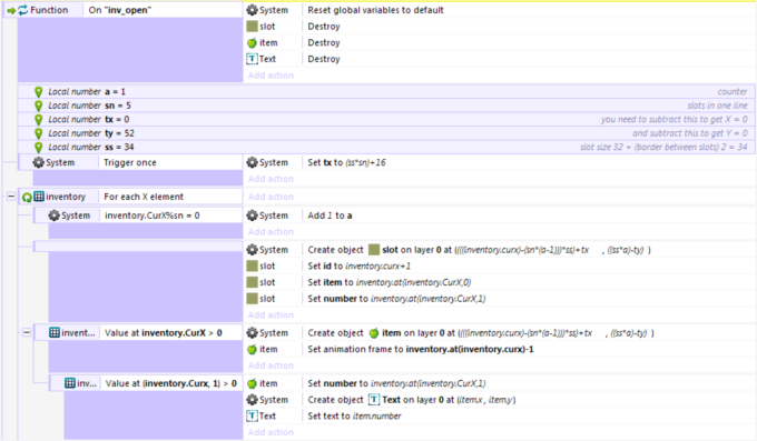 Creating inventory in array - Array-based inventory
