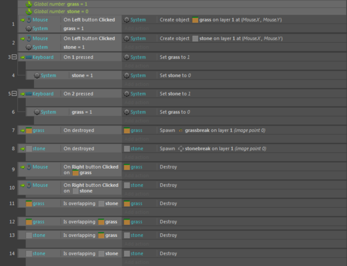 The Script - Placing Sprites (Like in minecraft but 2D)