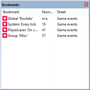 Bookmarks Bar - Construct 2 Documentation