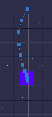 Curved path using timeline. X,Y functions in timeline