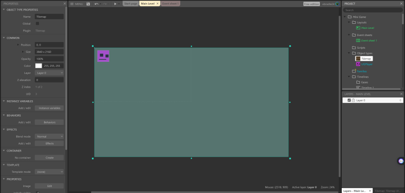 How do I prevent automatic Tilemap resize to layout?