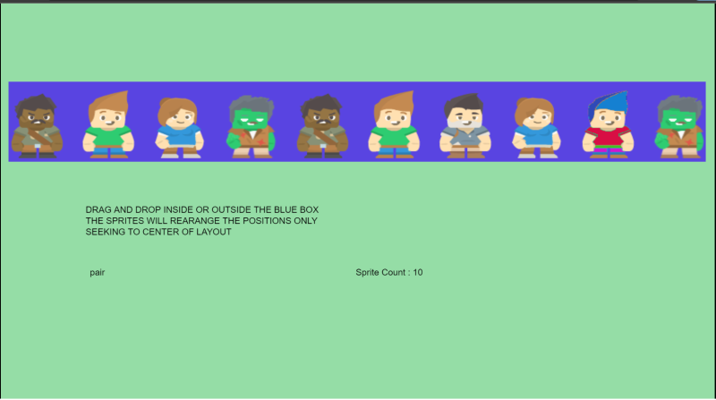 How to Arranging Sprites in Line - Free Tutorial