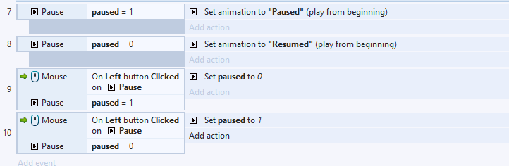 Pause Sprite not toggling instance variable - Make Games