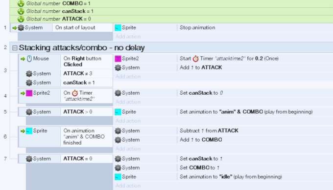 Combo attack stacking without delay! - Free Tutorial