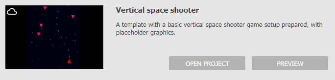 Vertical space shooter