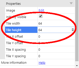 Adding platforms with the Tilemap object