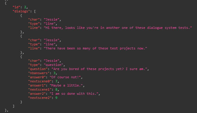 Branching Dialogue - Branching Dialogue using JSON