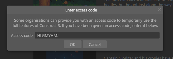 Access codes