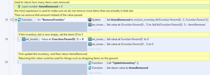 Programming The Inventory - Easy Inventory Using An Array