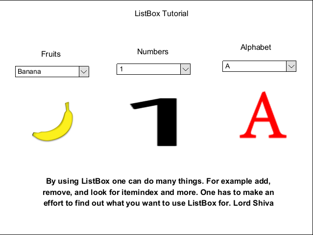 ListBox Tutorial - Free Tutorial
