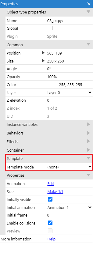 Templates - Construct 3 Documentation