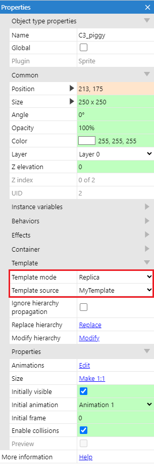 Templates - Construct 3 Documentation