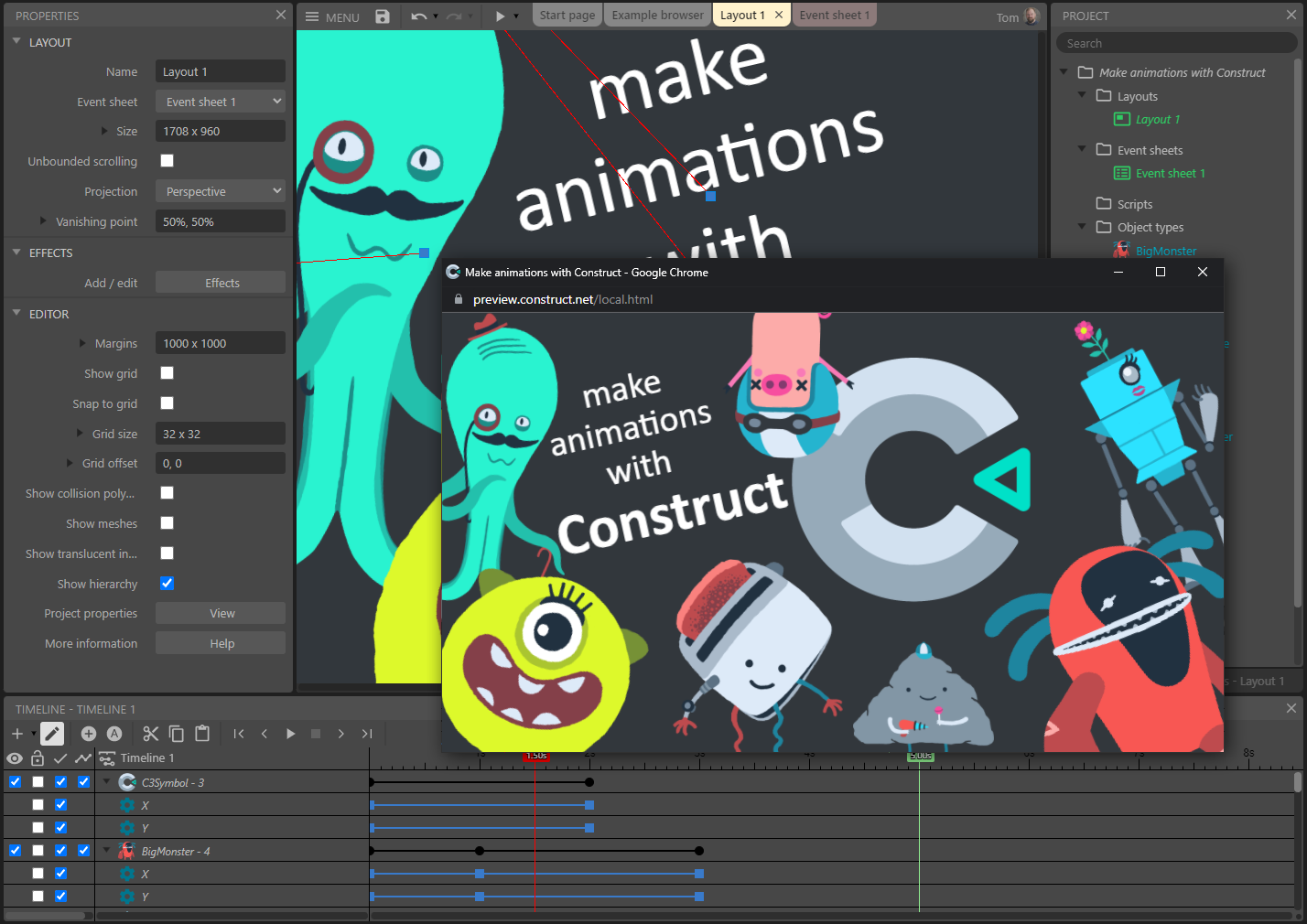 Free Browser Animation Software - Construct Animate