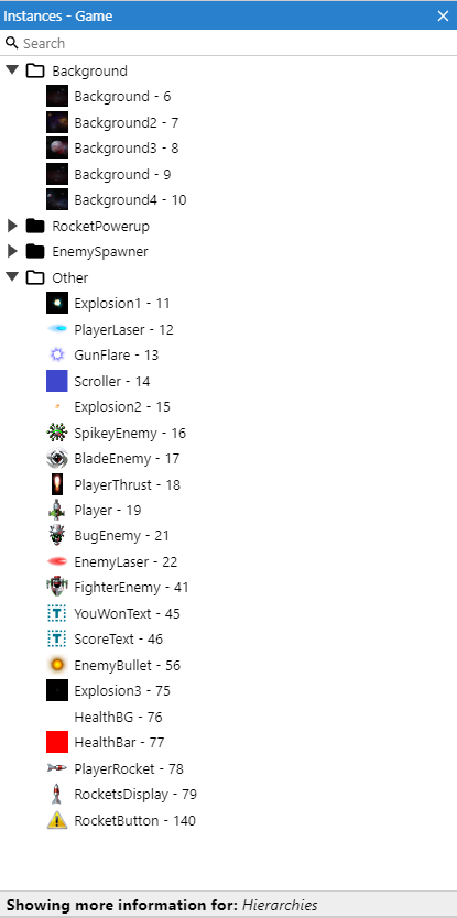 Instances Bar - Construct Animate Documentation
