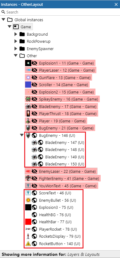 Instances Bar - Construct Animate Documentation