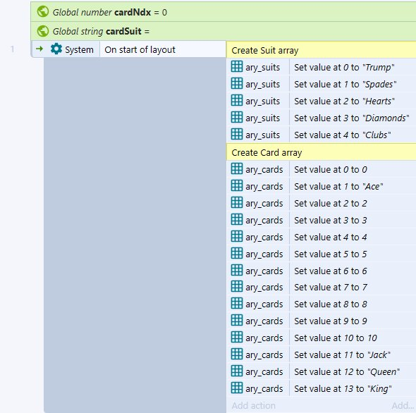 Building a Card Deck - Creating "Card Decks" in Construct