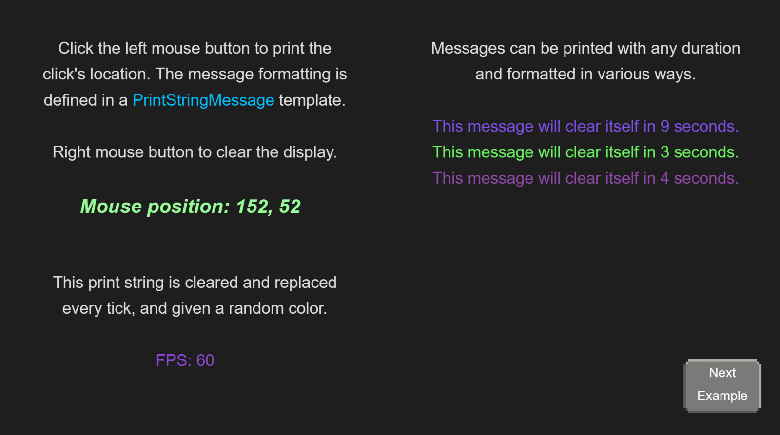 Example: System to Print Custom Formatted Debug Strings