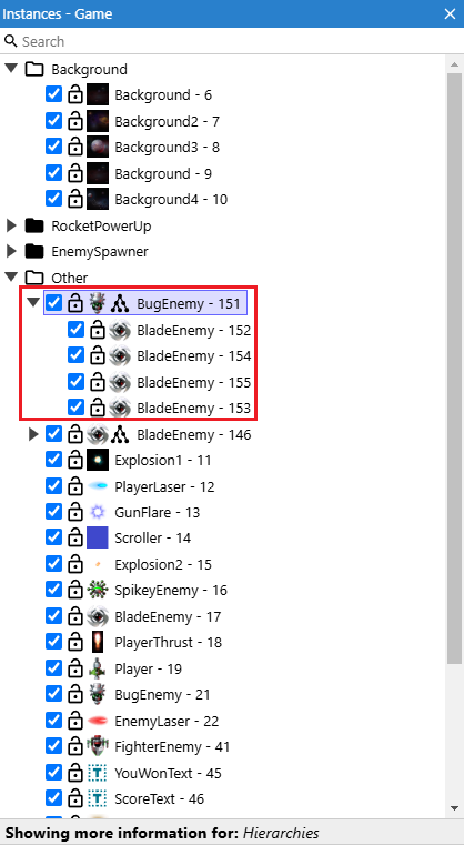Instances Bar - Construct 3 Documentation