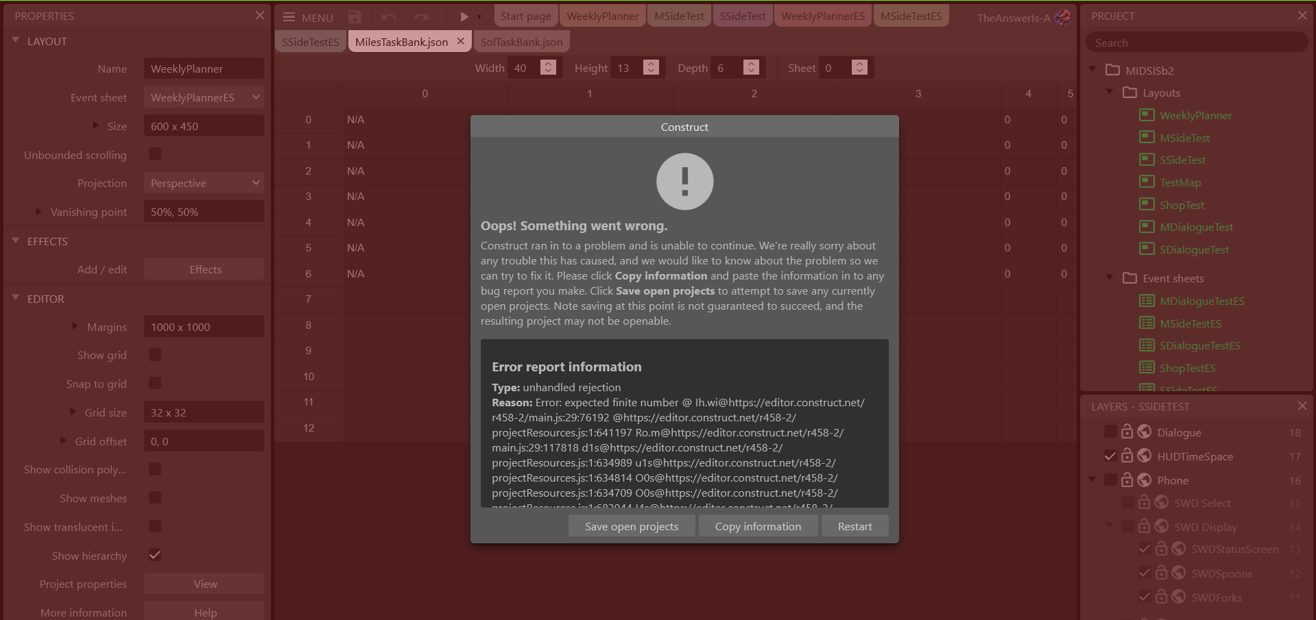 Project File Refusing To Open - Construct Forums