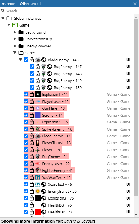 Instances Bar - Construct 3 Documentation
