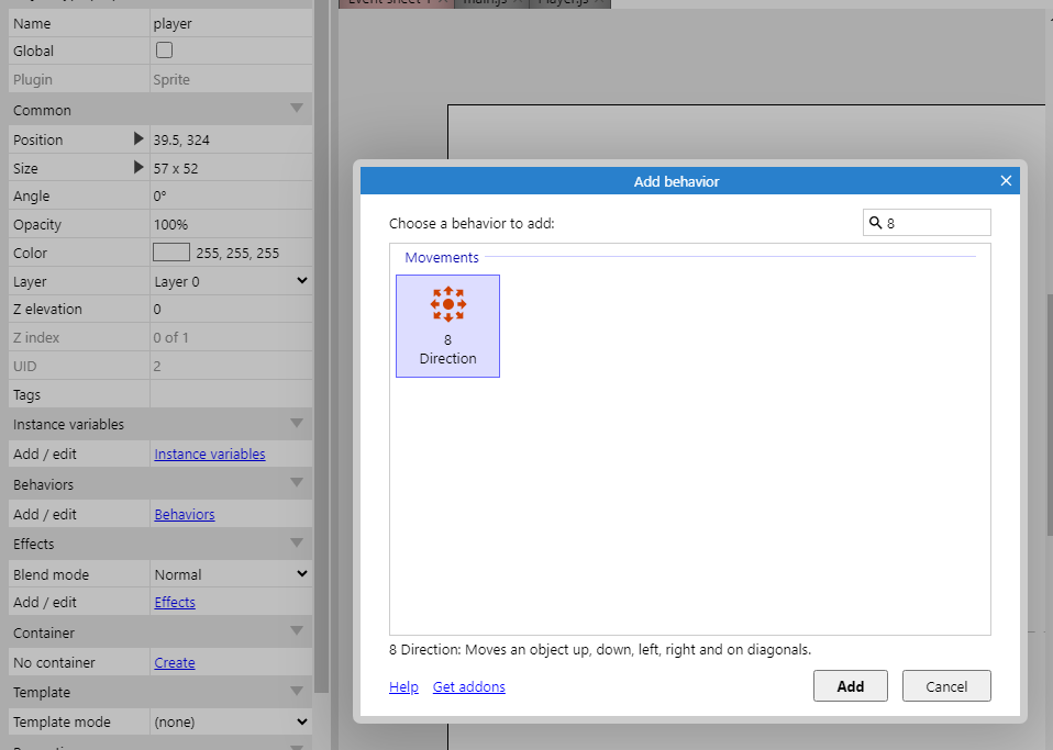Using 8-Directional Movement and Subclassing with Pure