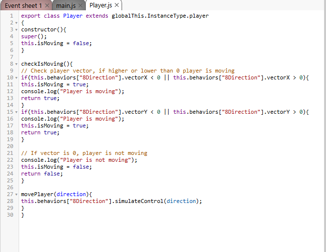 Using 8-Directional Movement and Subclassing with Pure