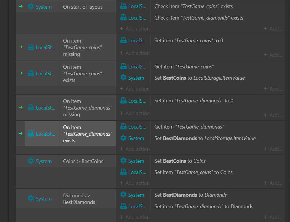 How Do I Use Localstorage To Save Using A Touched Button
