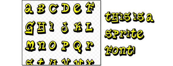 Sprite Fonts, The How, What, When, & Where - Free Tutorial