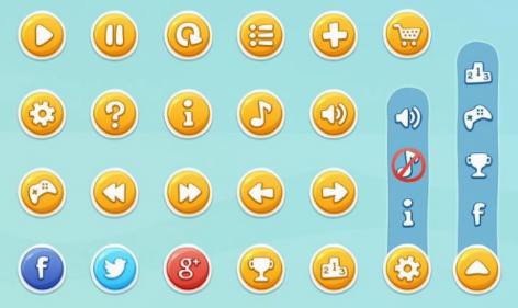How to design professional looking mobile game buttons