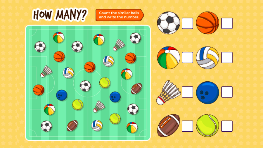 Picture Counting Educational Game | Template - Games With Source