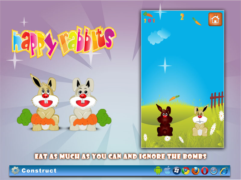Happy Rabbits - Game Templates
