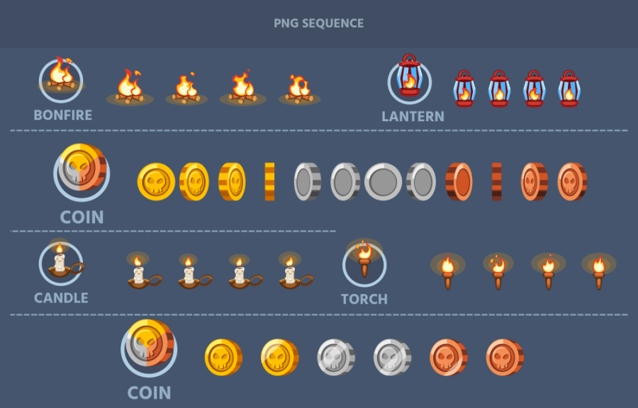 Fantasy Game Items - Game Sprites