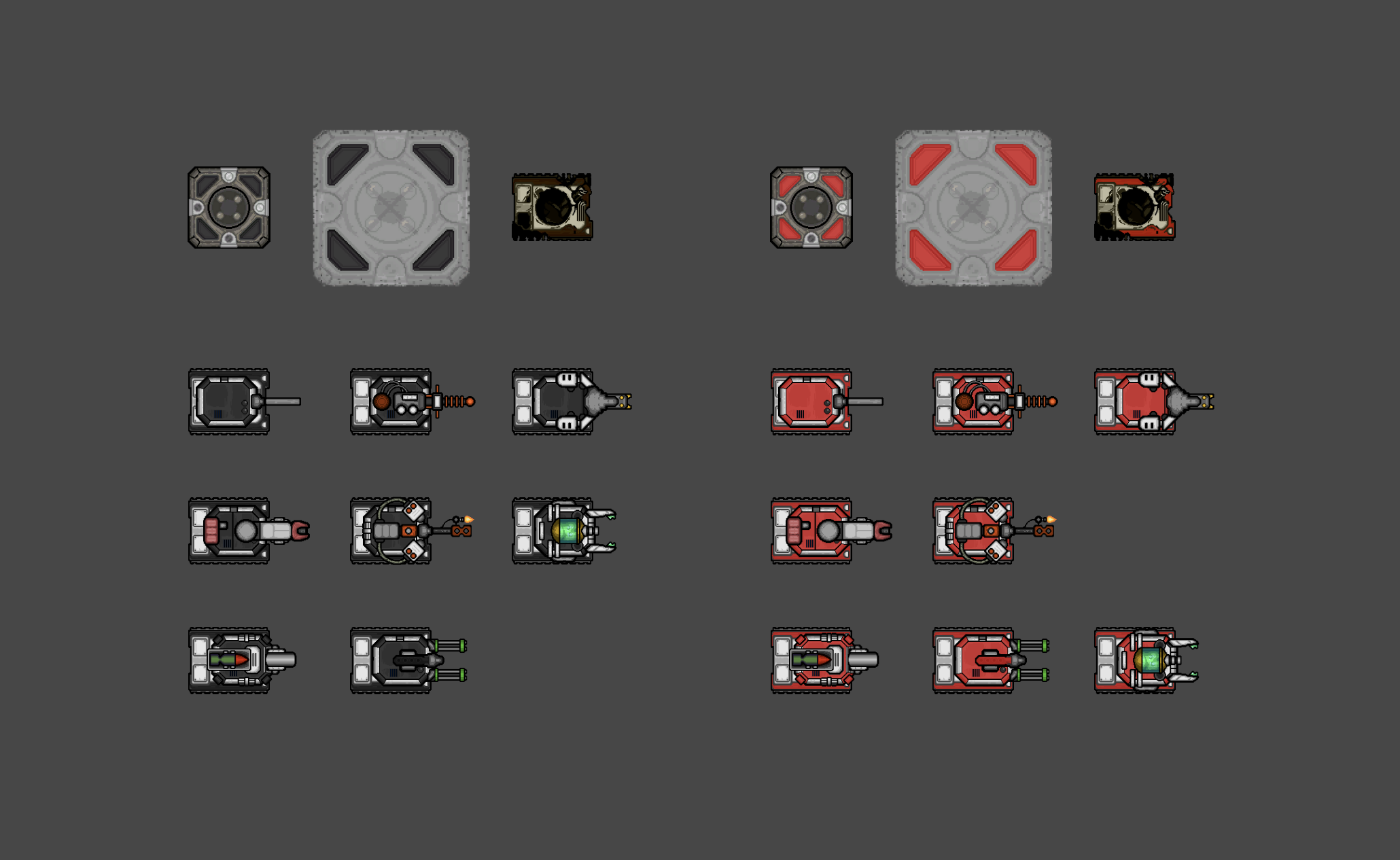 Tanks & Turrets - STARTER - Game Asset Packs