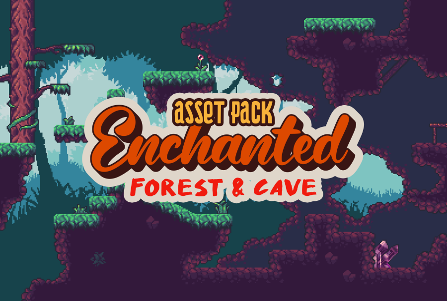 Enchanted Gem Forest & Cave Tilemap - Game Tilemaps