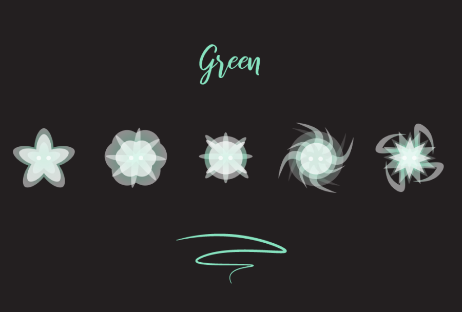 Graphic - Abstract Spiral Characters - Game Sprites