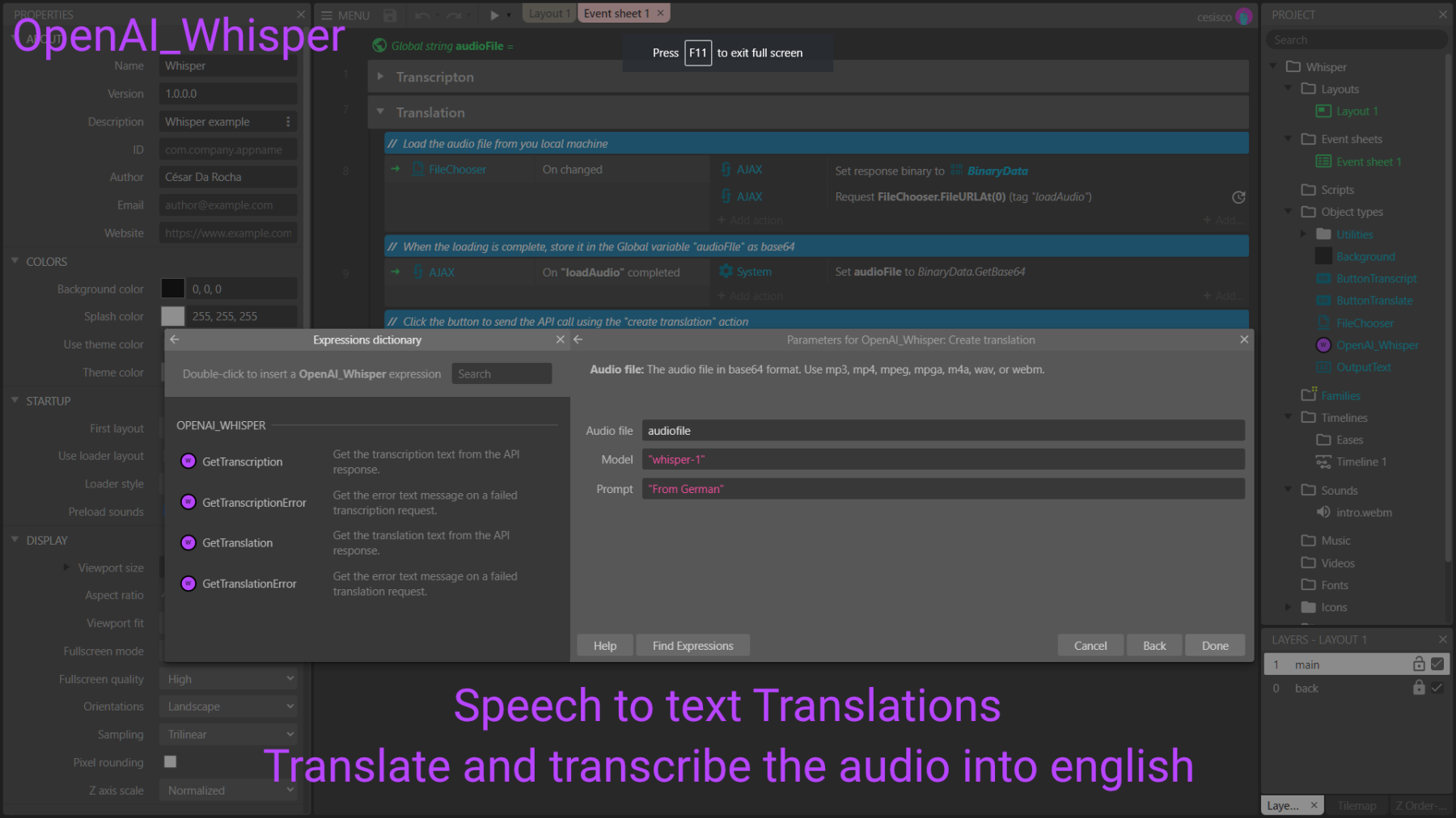 Openai Plugin Suite Construct 3 Addons 