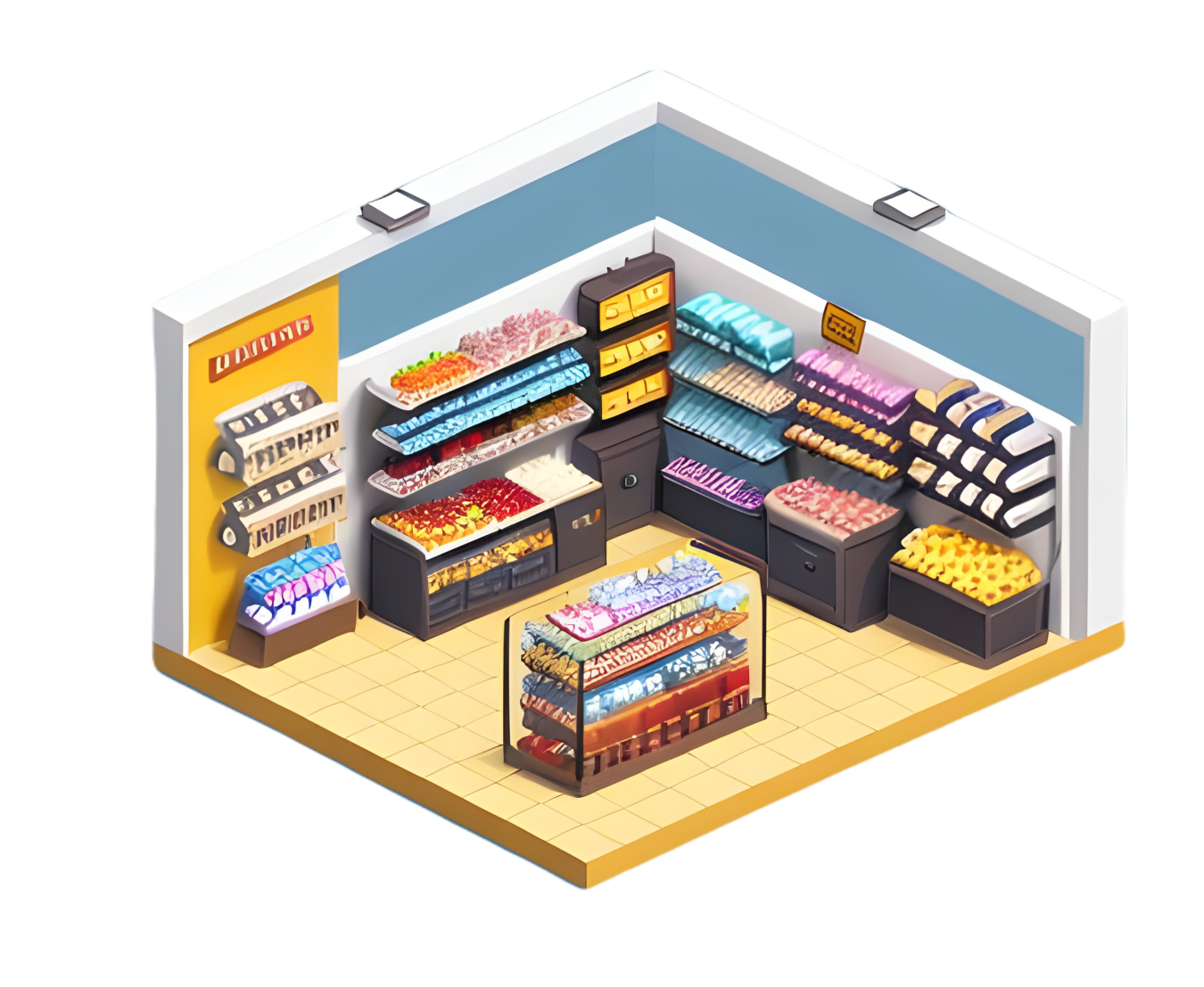94 Inside buildings views - Isometric view - PNG transparent