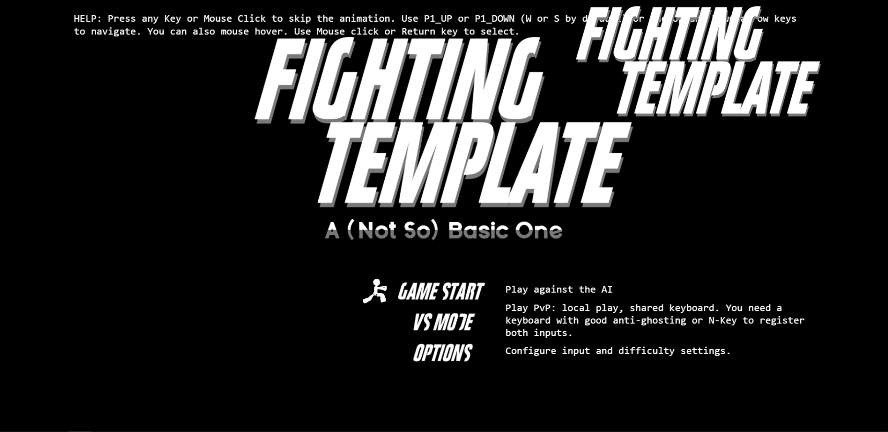 Fighting Template: A (Not So) Basic One - Game Templates
