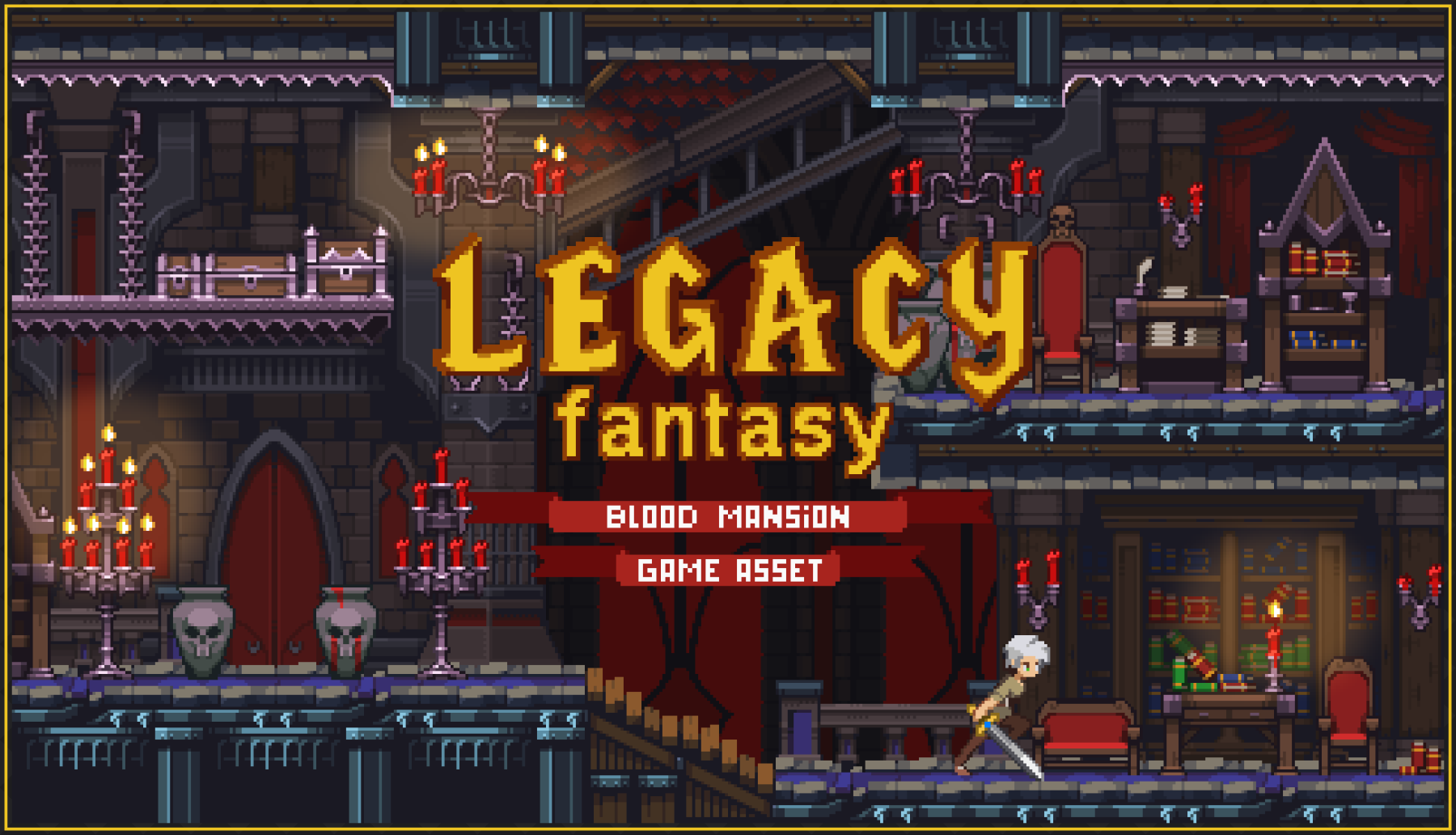 Fantasy Pack - Blood Mansion - Game Asset Packs