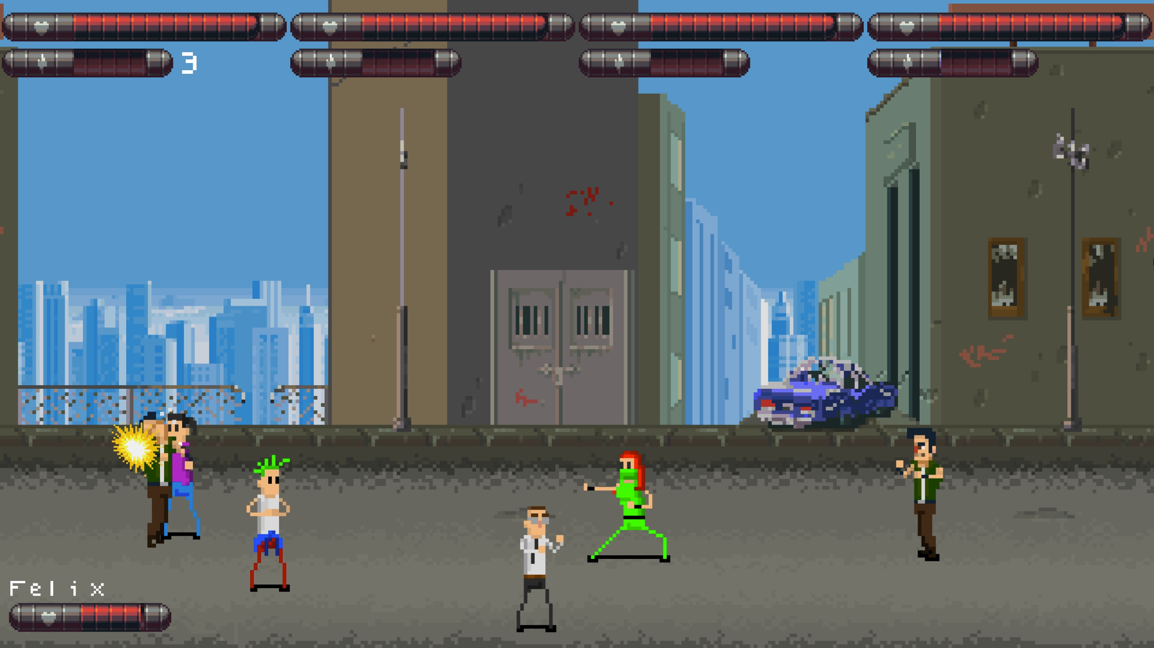 Super Beat'em Up Template! - Game Templates