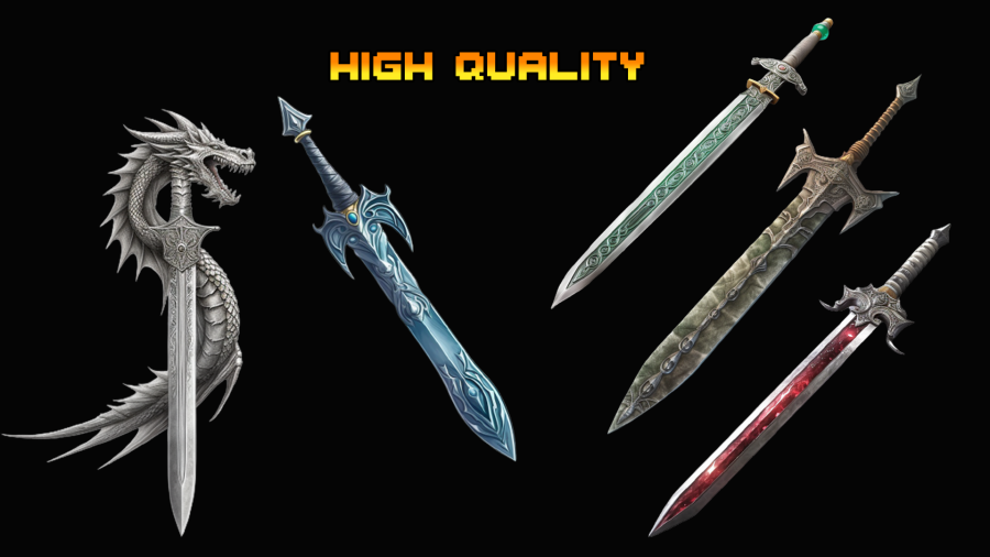 Realistic 2d Swordpack - Game Sprites